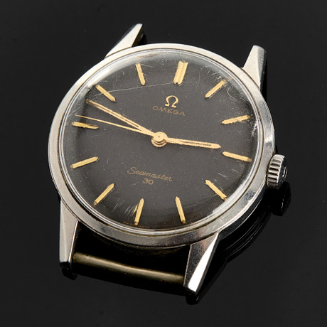 OMEGA, Seamaster 30, armbandsur, 1960-tal, automatisk, svart urtavla ...