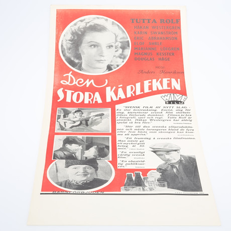 BIO/ MOVIE POSTER The Great Love. Art - Other - Auctionet