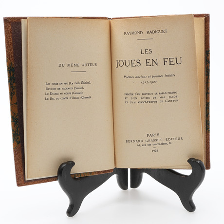 RAYMOND RADIGUET'S LES JOUES EN FEU. POÈMES ANCIENS ET POÈMES INÉDITS ...