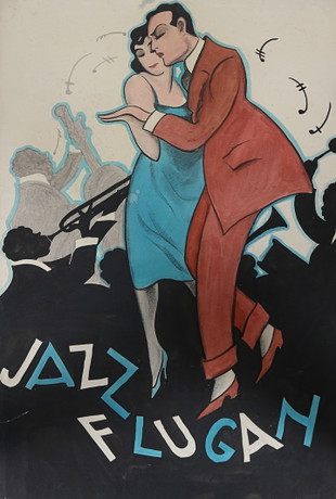 A HAND-PAINTED POSTER, “The Jazz Fly”, 1920/30's. Art - Paintings ...