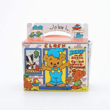 BAMSE, hamburger box, Clock, 1980s/90s. Toys - Comics - Auctionet