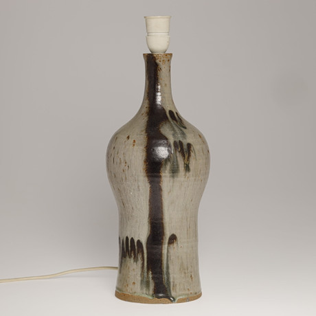 ANNE STOUGAARD OG PETER STOUGAARD. Large table lamp, stoneware, own ...