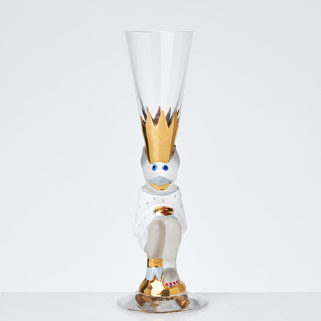 GUNNAR CYRÉN. Snaps glass “Nobel”, Orrefors, model designed 1996, foot ...