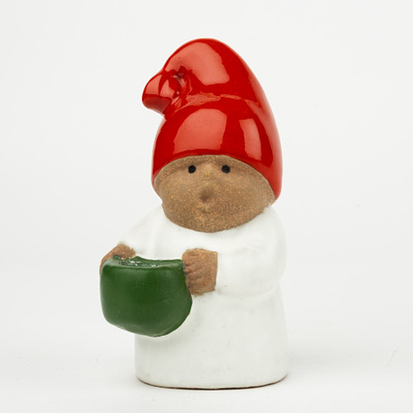 LISA LARSON. Figurin, stengods, "Tomte" ur serien "Adventsbarn ...