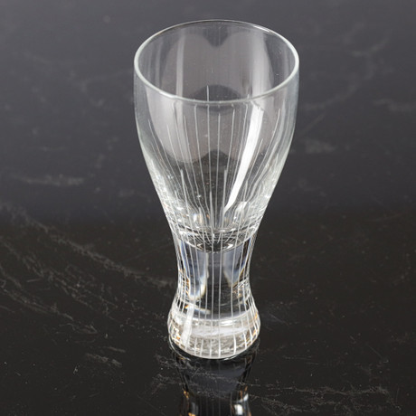 ARNE JON JUTREM. red wine glass, 9 pieces, Hadeland Glassverk, Norway ...