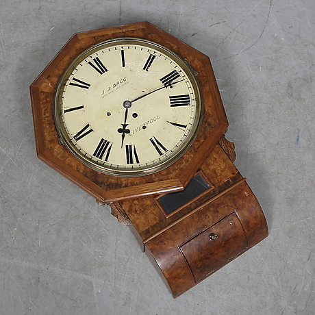WALL CLOCK, marked JJ Dagg, Liverpool, late 19th century. Clocks ...