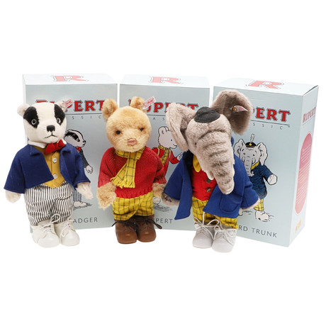 STEIFF RUPERT, EDWARD TRUNK & BILL GRÄVLING. Leksaker - Leksaker ...