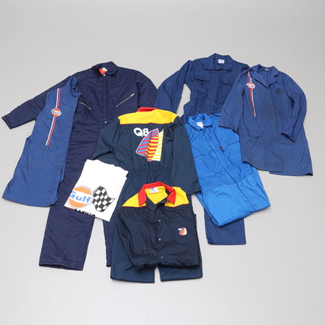 OVERALLS AND COATS, a collection, advertising, Gulf, Q8, 1900, later ...