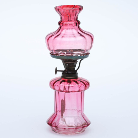 SMALL TABLE KEROSENE LAMP, glass, metal. Lighting & Lamps - Table Lamps ...