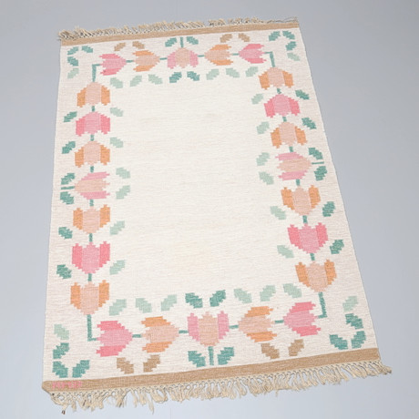 RÖLLAKAN, matta, Anne-Marie Boberg, signerad AMB, 205x138 cm. Mattor & Textil - Mattor - Auctionet