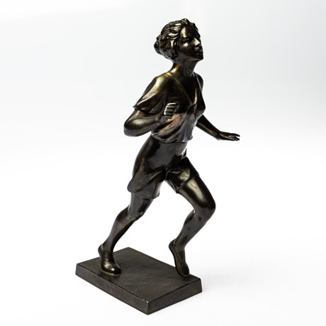 SCULPTURE, shape of running woman, bronze. Art - Sculptures & Bronzes ...