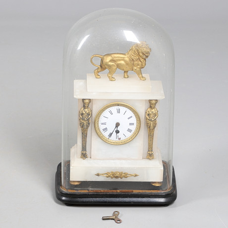 A 19TH CENTURY ALABASTER MANTEL CLOCK. Clocks & Watches - Other clocks ...