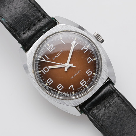 FACIT INCABLOC, a handmade wristwatch, 1970s. Clocks & Watches ...