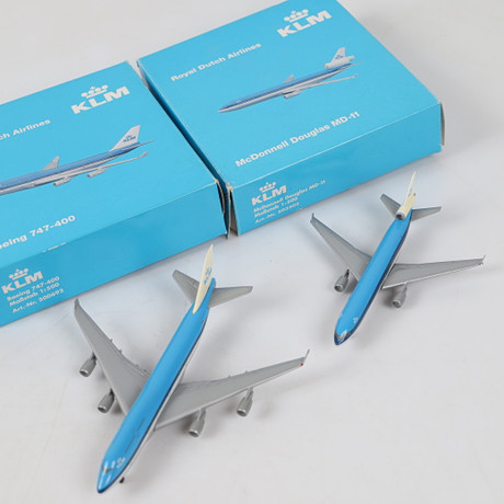 KLM. Model aircraft, metal, Herpa Wings, Germany. Toys - Toys - Auctionet
