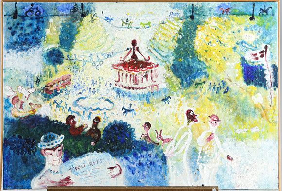SVEA BJURLING (1910-2002). “Tivoli new”, oil on canvas. Art - Paintings ...
