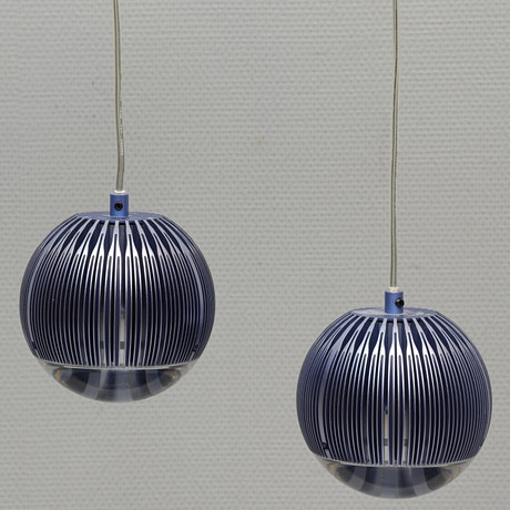 TOM DIXON. ceiling lights, a pair, “Fin Light Round Pendant”. Lighting ...