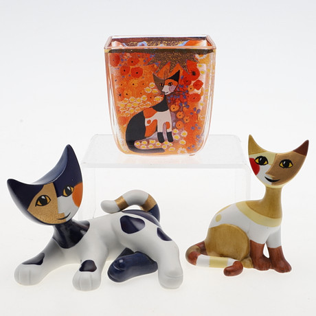 ROSINA WACHTMEISTER. figuriner & ljuslykta, 3 delar, porslin, glas, Goebel. Keramik & Porslin ...