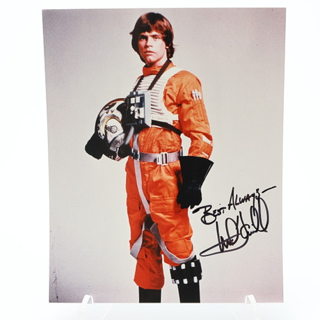 AUTOGRAPH. THE AMERICAN ACTOR MARK HAMILL WHO PLAYED LUKE SKYWALKER IN ...