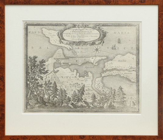 KARTA, Kristianopel, 1658. Konst - Övrigt - Auctionet