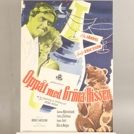 BIO/ FILMAFFISCH Oppåt med gröna hissen. Konst - Övrigt - Auctionet