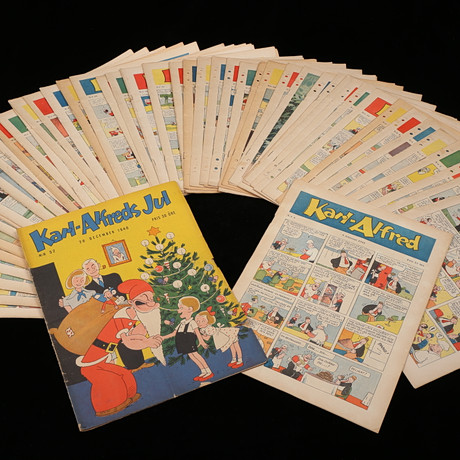 KARL-ALFRED, 51 comic books from 1948. Toys - Comics - Auctionet
