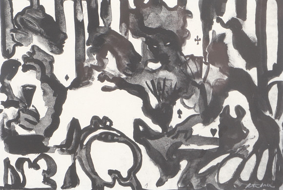 PETER DAHL. Fredmans epistel nr. 42, litografi, signerad. Konst ...