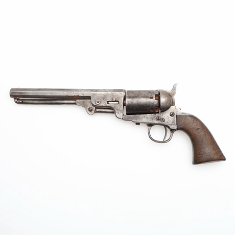 A COLT NAVY REVOLVER, 1860/70's, probably a Belgian licence, calibre 35 ...