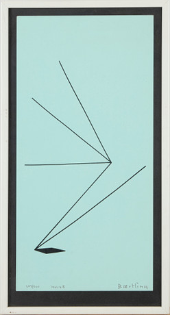 OLLE BAERTLING. "Asamk", serigrafi, ur "The angles of Baertling Open ...