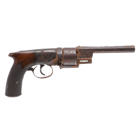 A HARVEY'S PATENT PERCUSSION REVOLVER, FIRST MODEL, NUMBER 3675 ...