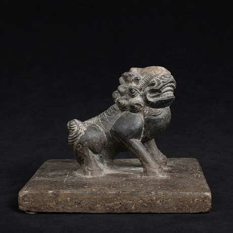 BIXIE, black stone sculpture, probably Ming, China. Ceramics ...