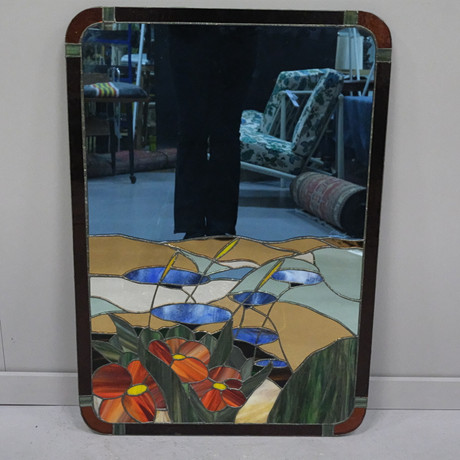 WALL MIRROR, LEAD GLASS. Mirrors - Auctionet