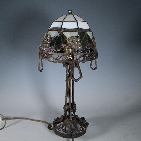 French table map in Tiffany style, 19th century. Lighting & Lamps ...