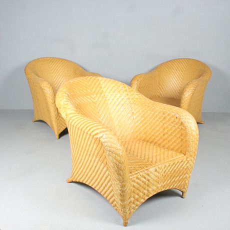 GUNTHER LAMBERT. HANS ART. Tre korgstolar. Möbler - Fåtöljer & Stolar ...