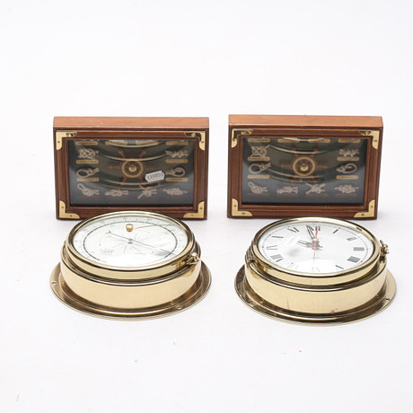 BAROMETER, SHIP WATCH and KNOB BOARDS, 2 pcs. Collectables - Technica ...