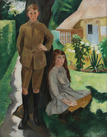 BIRGER SIMONSSON (1883-1938). Lucien et Marguerite, Sotteville-sur-mer ...