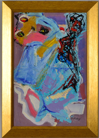 IMRE ANTONYI. Olja på pannå. Konst - Måleri - Auctionet