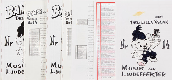 RUNE ANDRÉASSON. Bamse, script for “Bamse and the little donkey” music ...