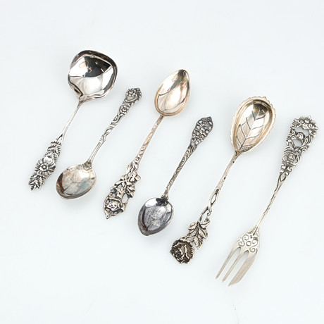 A set of cutlery, silver, 36 pieces, including GEWE, 20th century ...