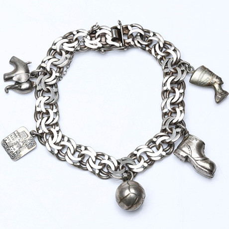 ARMBAND, BISMARCK MED BERLOCKER, SILVER. Silver & Metall - Silver ...