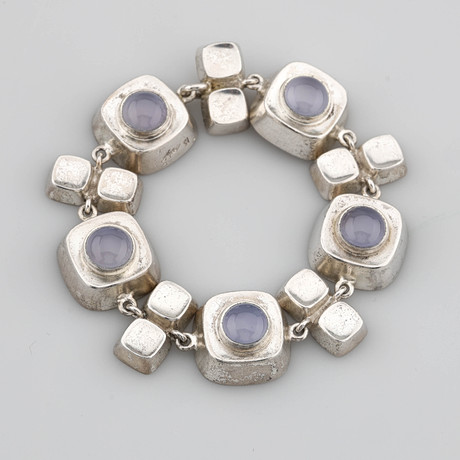 BRACELET, sterling silver with moonstone, “Ruta”, Stigbert. Jewellery ...