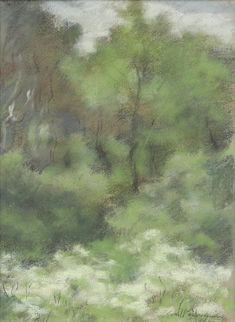 LOTTE LASERSTEIN. Forest motif, Öland, pastel, signed. Art - Paintings ...