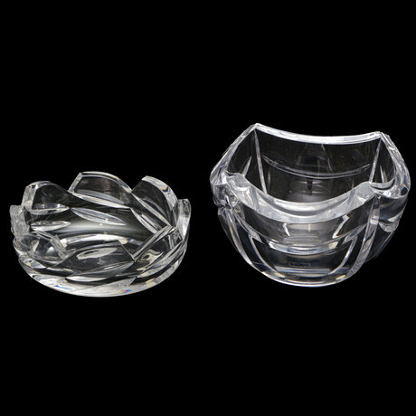 2 glass bowls, Kosta, Gun Lindblad and Edenfalk, signed. Glass - Art ...
