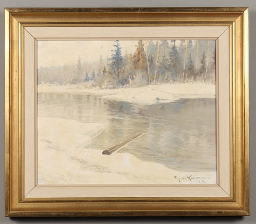 EJNAR KOHLMANN. Olja på duk, signerad och daterad 1950. Konst - Måleri ...