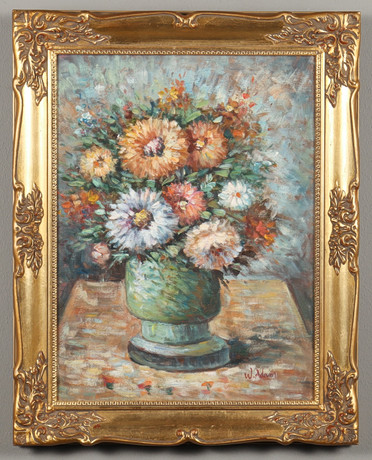 WALTER ADAMS. Olja på duk, signerad. Konst - Måleri - Auctionet