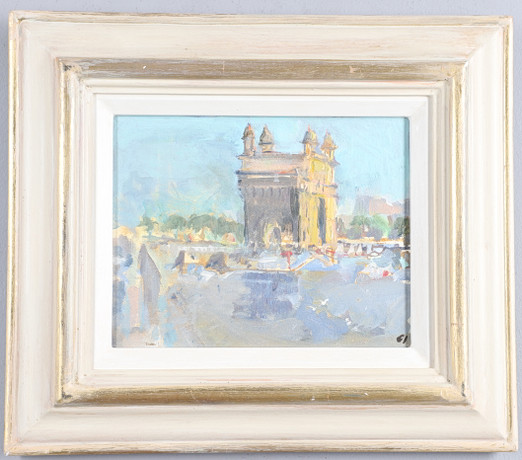 CLARE INSKIP (CONTEMPORARY). GATEWAY TO INDIA [sic]. Art - Paintings ...