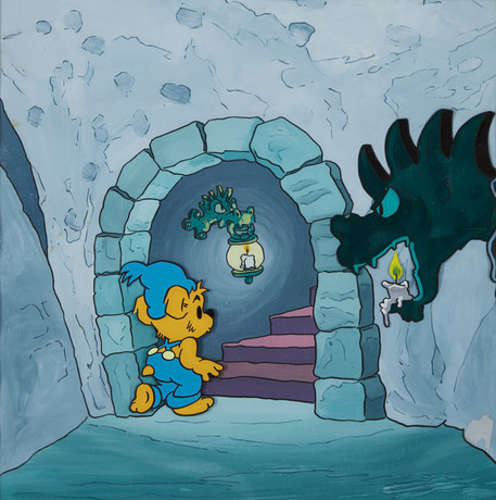 RUNE ANDRÉASSON. Bamse, hand-painted film cell from “Bamse i ...