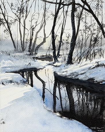 PETER EUGÉN (Sweden, born 1978). Glimpses of light in the forest ...