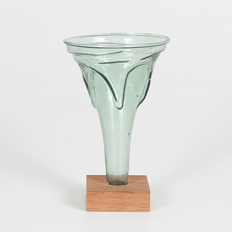 VIKINGATIDA FUNNEL BEAKER, replica made by Älgjults glassworks. Glass ...