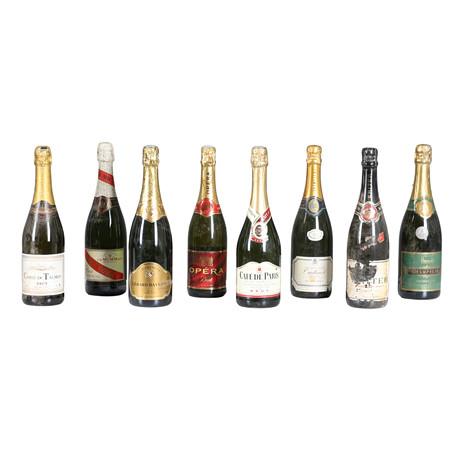 EIGHT BOTTLES OF CHAMPAGNE BRUT AND SPARKLING WINE. Wine, Port ...