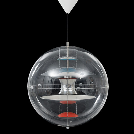 VERNER PANTON. Ceiling lamp, “VP-Globe”, labeled. Lighting & Lamps ...